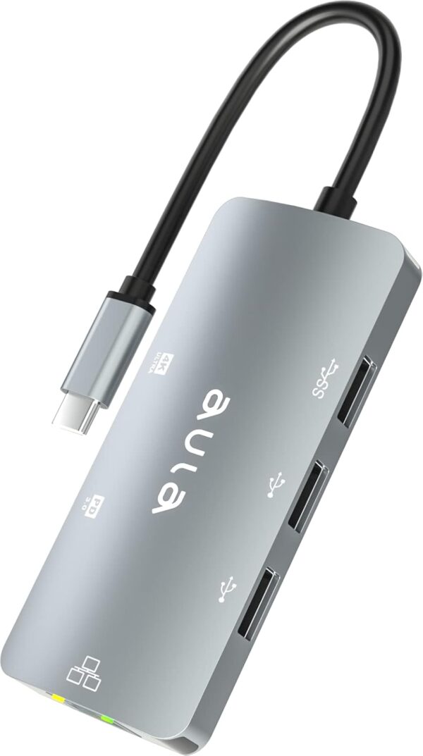 Aula UC-910, 6-in-1 USB-C Multiport Adapter | Plug and Play, No ...
