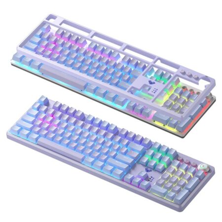 AULA F2088Pro Full Size USB Wired Mechanical Gaming Keyboard with Media ...
