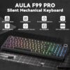 AULA F99 Pro 96% Side-Engraved Keycaps Tri-Mode Wireless Full Size ...